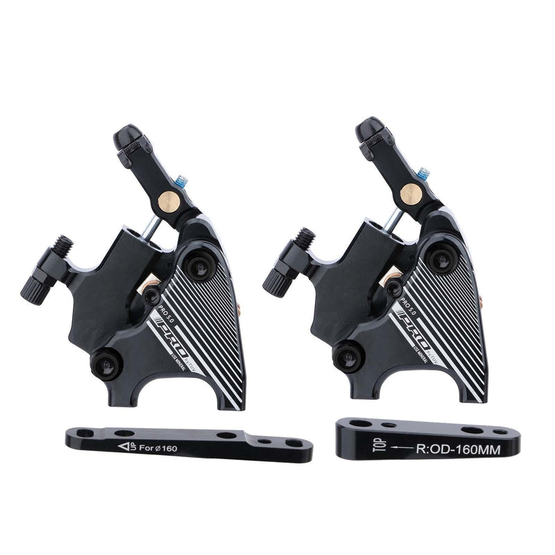 Flat Mount Road Calipers Dual Brakes Pair - Black – FreePostage